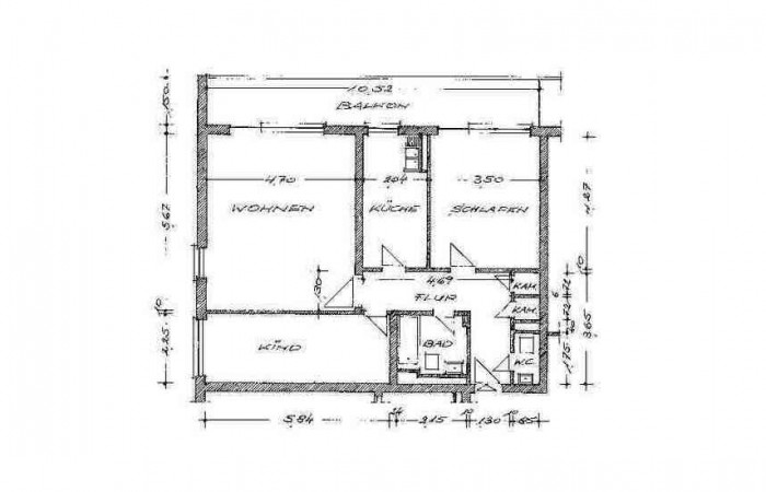 3 ZKB Wohnung mit großem Balkon - Saarbrücken Eschberg - Dr. Breit OHG
