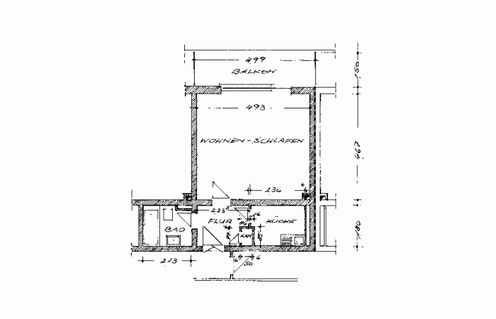 1 ZKB Apartment mit neuem Bad - Saarbrücken Eschberg - Dr. Breit OHG