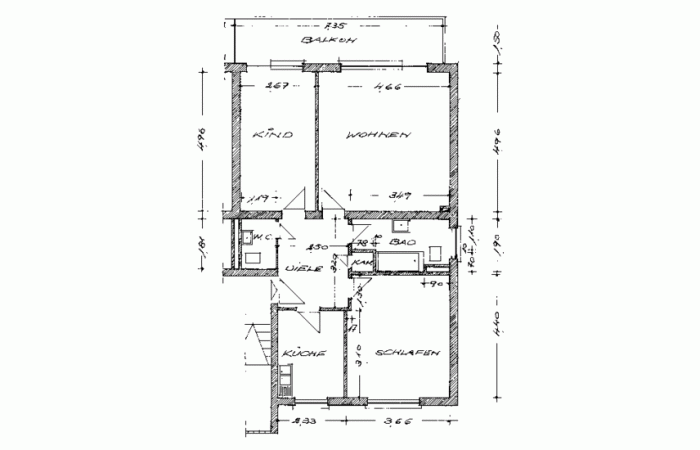 3 ZKB Wohnung mit Tageslichtbad, Gäste-WC und großem Balkon - Saarbrücken Eschberg - Dr. Breit OHG