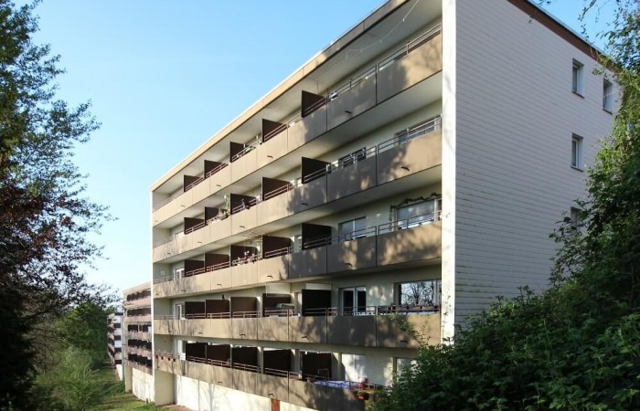 Eschberg Saarbrücken: ruhig gelegene 1 ZKB Wohnung mit Balkon zur Rückseite des Hauses - Dr ...