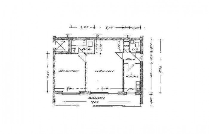 2 ZKB Wohnung mit neuem Bad und großem Balkon - Saarbrücken Rodenhof - Dr. Breit OHG