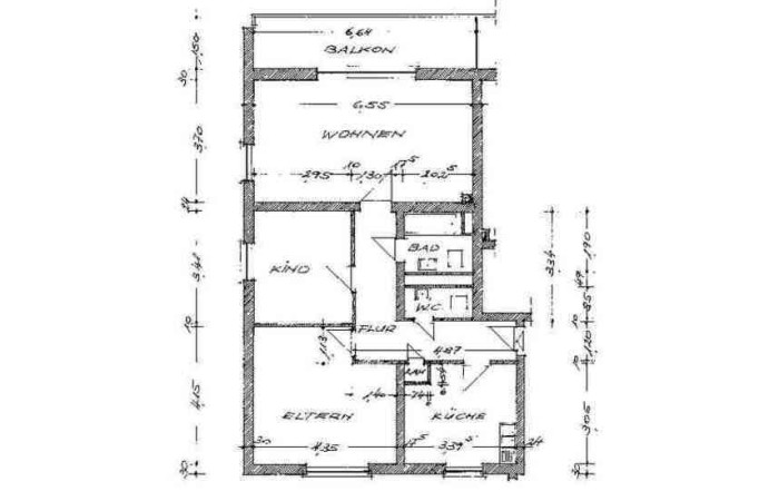 3 ZKB Wohnung mit Südbalkon - aufgeteilt auf ca. 79m² - Eschberg Saarbrücken - Dr. Breit OHG