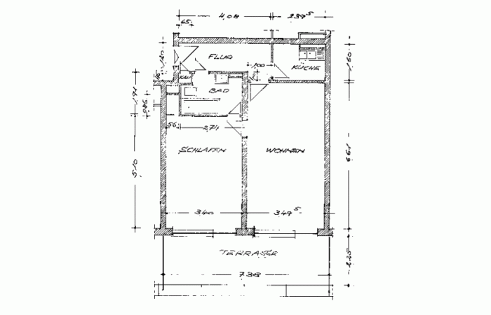 2 ZKB Wohnung im 1. Obergeschoss mit schöner Terrasse - Rodenhof ...