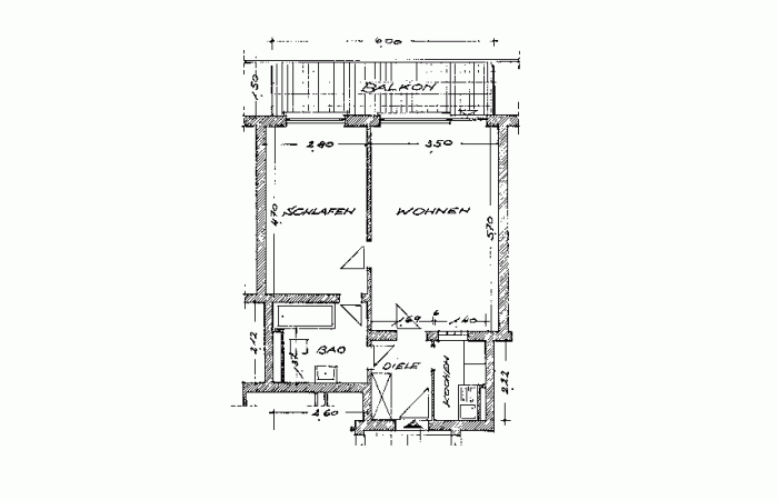 2 Zimmer-Apartment-Wohnung im 6. OG - Saarbrücken Eschberg - Dr. Breit OHG